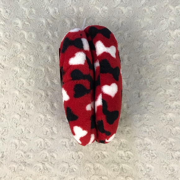 Disney | Shoes | Minnie Mouse Snuggle Toes Slippers Red Black | Poshmark